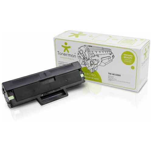 Картридж Tonerman W1106X с Чипом для HP Laser 107, 107A, 107R, 107W, 107WR; 135, 135A, 135R, 135W, 135WR, 137, 137FNW MFP