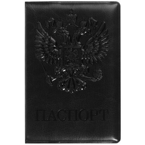 Обложка для паспорта STAFF 237602, черный