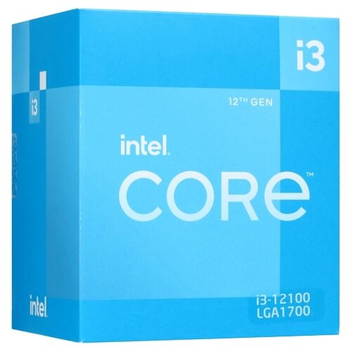 Процессор Intel Core i3-12100 LGA1700,  4 x 3300 МГц, BOX