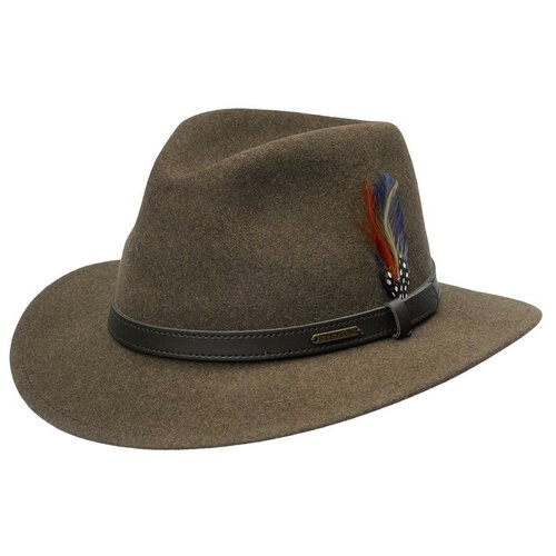 Шляпа STETSON, размер 57, коричневый