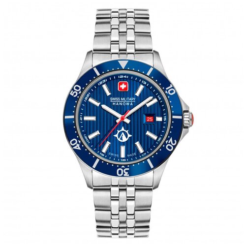 Наручные часы Swiss Military Hanowa Flagship X, серебряный, синий