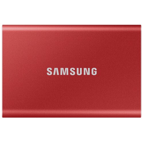 500 ГБ Внешний SSD Samsung T7, USB 3.2 Gen 2 Type-C, красный