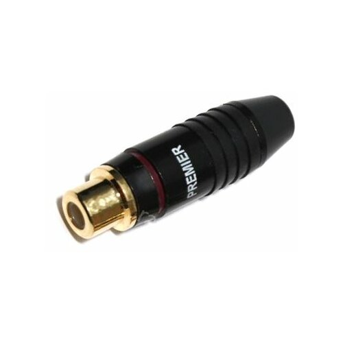 Разъем RCA(G) metall gold/black Premier (Nakamichi) под пайку