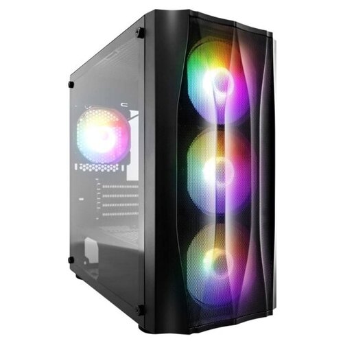 Корпус 1STPLAYER FIREBASE X3-M Black mATX X3-M-BK-4F1