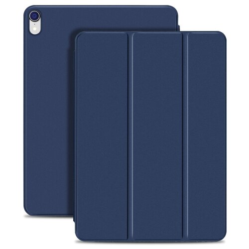 Чехол BoraSCO магнитный для Apple iPad Pro 11" (2018)/ (2020) (Темно-синий)