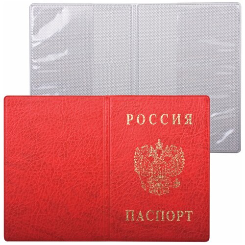 Обложка для паспорта DPSkanc 2203.В-102, красный