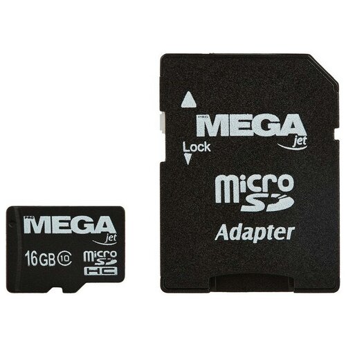 Карта памяти ProMega jet microSDHC UHS-I Cl10 + адаптер, PJ-MC-16GB