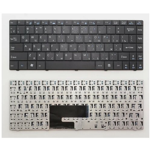 Клавиатура для ноутбука MSI S1N-1ERU221-SA0 черная (черный шлейф)