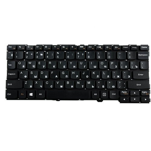 Клавиатура для ноутбука Lenovo Yoga 300-11IBY 700-11ISK черная p/n: PK1319O1A00