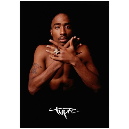 Плакат, постер на бумаге Tupac-2pac/Тупак Шакур. Размер 42 х 60 см