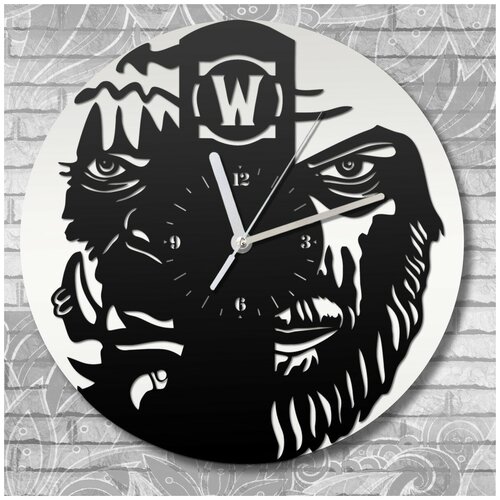 Настенные часы деревянные бесшумные игры (WoW, Варкрафт, WarCraft) - 161