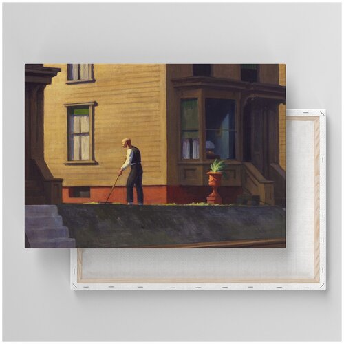 Картина на холсте с подрамником / Edward Hopper - Pennsylvania coal town / Хоппер Эдвард