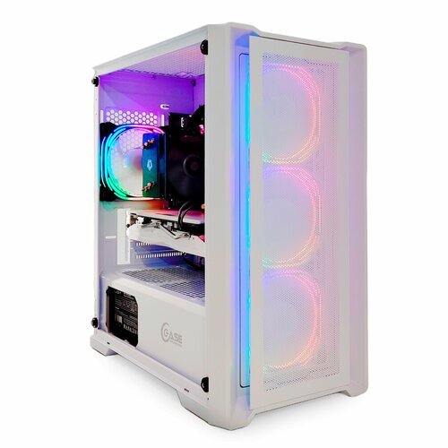 Игровой PC юкомс i5 4570, RX 6400 4GB, SSD 240GB, 16GB DDR3, БП 450W, win 10 pro, White game case