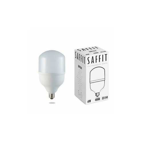 Светодиодная LED лампа Saffit высокомощн. 60W(5600lm) E27-E40 4000K 4K 190x120 SBHP1060 55096 (упаковка 12 штук)