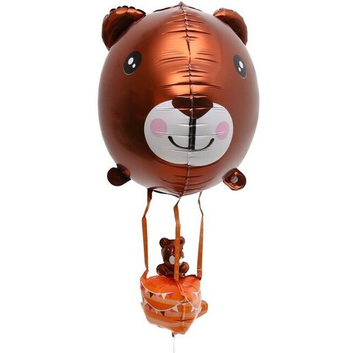 Шар фольгированный 35" «Голова медведя. Воздушный шар»