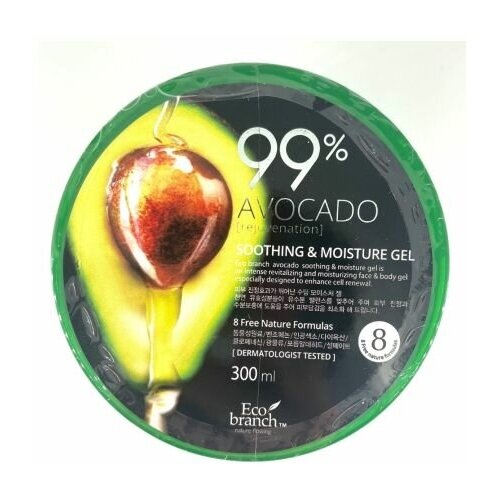 Eco Branch Гель для лица и тела успокаивающий и увлажняющий с авокадо 300мл