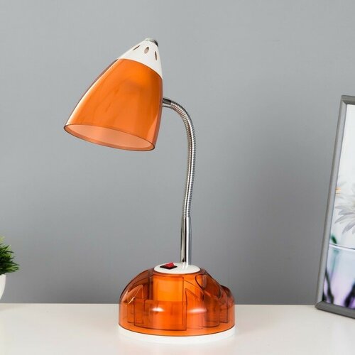 RISALUX Настольная лампа "Ави" E27 15Вт оранжевый 16х16х49 см