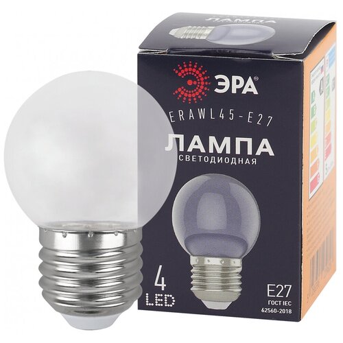 Светодиодная лампа ЭРА ERAWL45E27 LED P451WЕ27