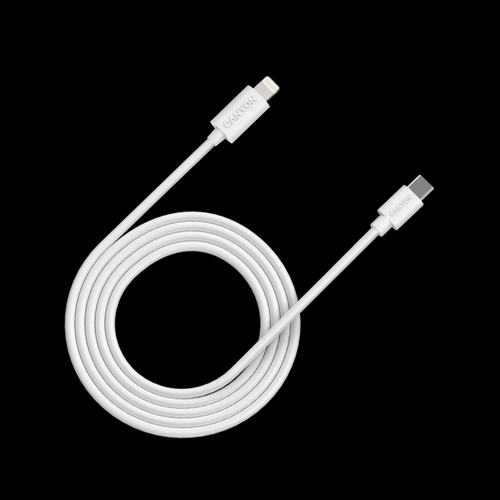 Кабель Canyon USB, Type C to lightning, 2м, белый (CNE-CFI12W)