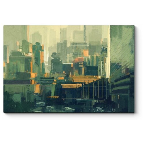 Модульная картина Городские небоскребы на закате140x93