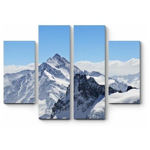 Модульная картина Зимний пейзаж на Маттерхорне 100x75