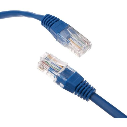 Патч-корд Gembird PP12e-20M/B, UTP 5е кат, RJ-45(m)-RJ-45(m), 20 м, синий