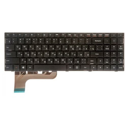 Клавиатура для ноутбука Lenovo Ideapad 100-15, 100-15IB, 100-15IBY черная