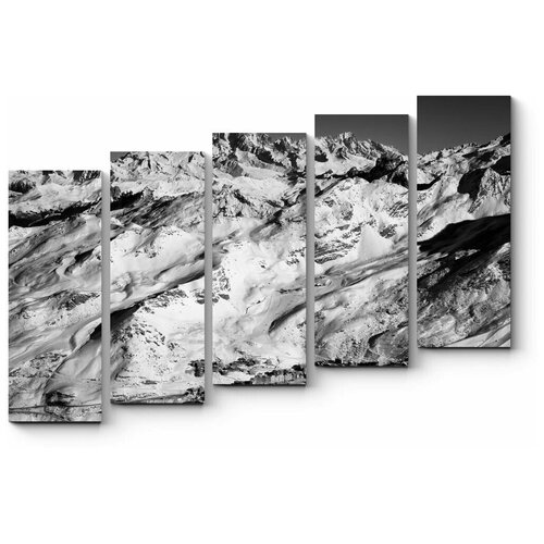 Модульная картина Могущественные горы 220x154
