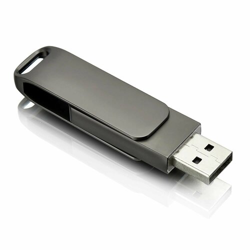 USB флешка, USB flash-накопитель, Флешка Stone, 128 МB, тёмно-серая, USB 2.0, арт. F44 5шт