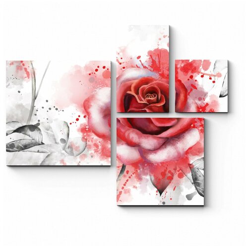 Модульная картина Розы прекрасные 92x77