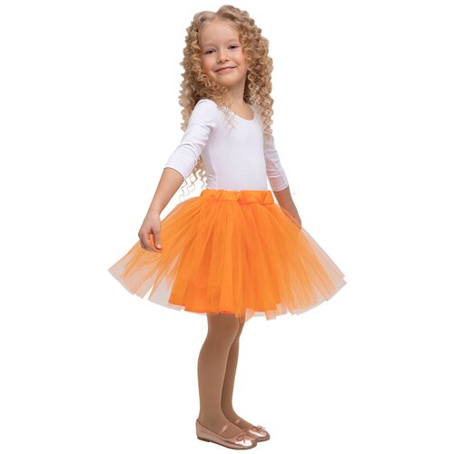 Школьная юбка Вестифика, размер 32-34, оранжевый
