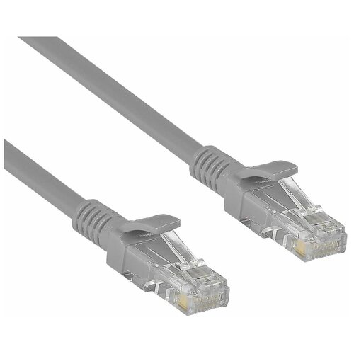 Сетевой кабель ExeGate UTP cat.5e 1.5m Grey UTP-RJ45-RJ45-5e-1,5M-LSZH-GY 286382