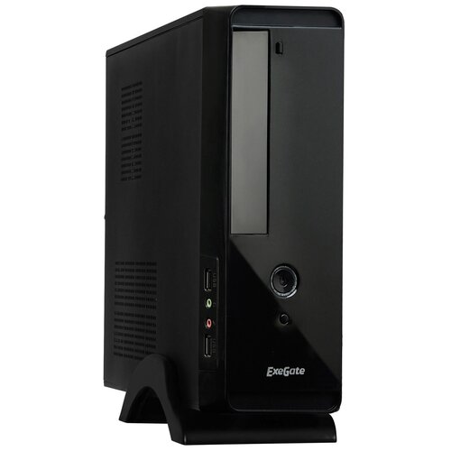 Корпус Desktop ExeGate MI-209 (mini-ITX/mATX, без БП, 2*USB, аудио, черный) EX268702RUS