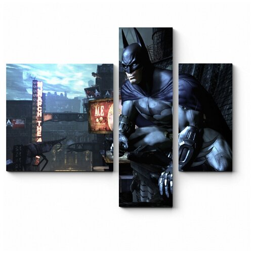 Модульная картина Бэтмен охраняет покой города 130x107