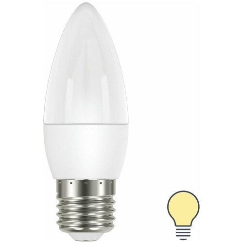 Лампа светодиодная Lexman Candle E27 175-250 В 7 Вт белая 750 лм теплый белый свет