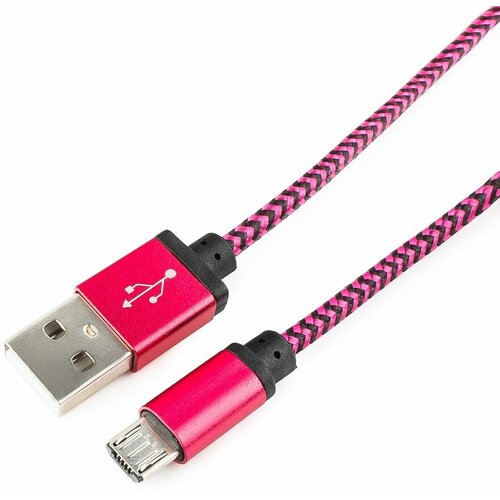 Кабель Cablexpert USB - microUSB (CC-mUSB2pe1m), 1 м, 1 шт., розовый