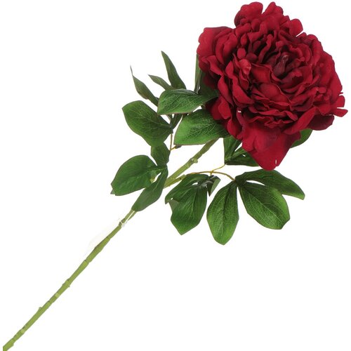 Цветок искусственный декоративный Пион, 75 см, бордо, Y3-1546