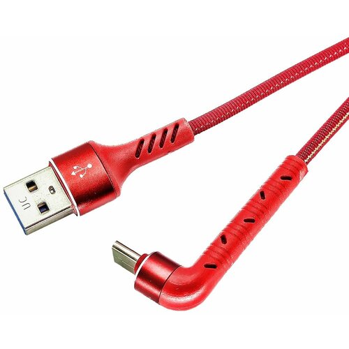 Кабель для зарядки телефона, смартфона Орбита OT-SMT22 Красный кабель USB 2.4A (TYPE C) 1м