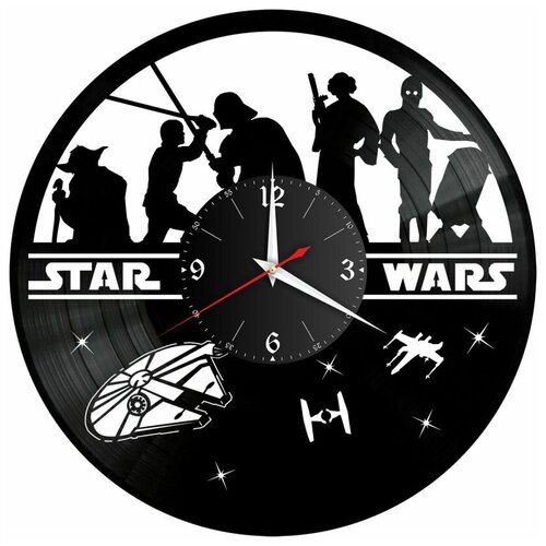 Часы из винила Redlaser "Звездные Войны (Star Wars)" VW-10329