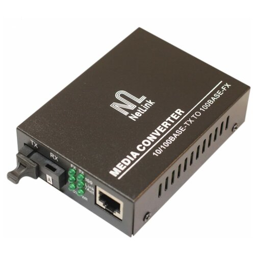 Медиаконвертеры NetLink Медиаконвертер NetLink FE-920A20SC (Tx-1310nm, Rx-1550nm)