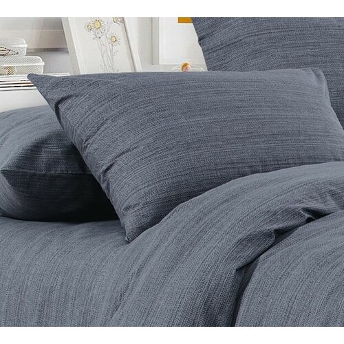 Наволочка на подушку Графитовый камень 60x80, перкаль 100% хлопок, темно-серо-синий