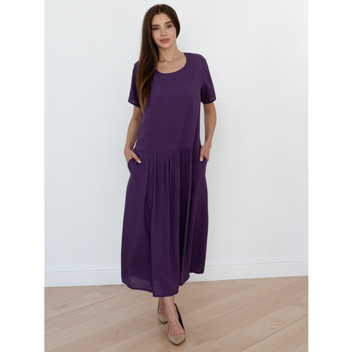 Платье Текстильный Край, размер 58, фиолетовый