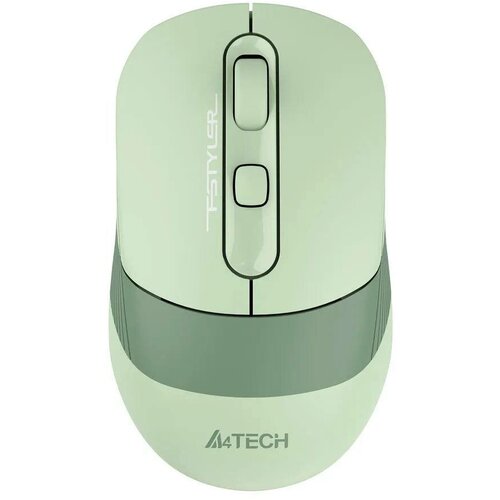 Мышь A4TECH, мышь оптическая, мышь беспроводная, USB, мышь 2400 dpi, мышь зеленого цвета