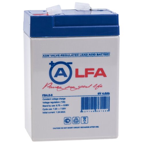 Аккумуляторная батарея ALFA Battery FB 4.5-6 6В 4.5 А·ч