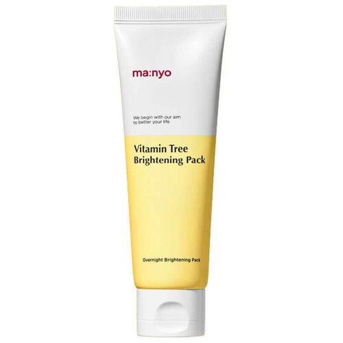 Ночная корейская осветляющая маска для лица с облепихой Manyo Factory Vitamin Tree Brightening Pack, 75 мл.