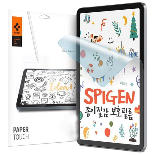 Защитная пленка с эффектом бумаги Spigen Paper Touch (AFL03001) для iPad Air 10.9"/iPad Pro 11" 2018/20/21 (Clear)