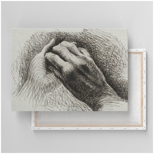 Картина на холсте с подрамником / Henry Moore - Hand II / Генри Мур