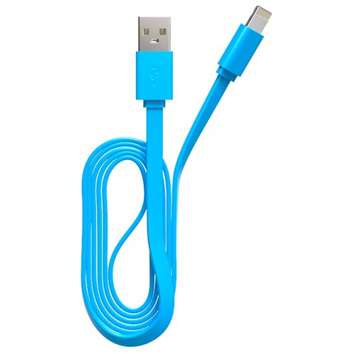 Кабель MAXVI USB - Lightning (MC-03F), 1 м, 1 шт., синий