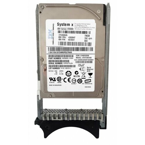 Жесткий диск IBM 43X0849 73Gb 15000 SAS 2,5" HDD