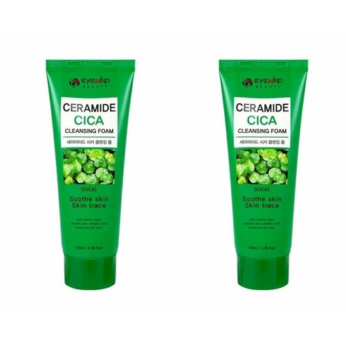 EYENLIP Пенка для лица с керамидами CERAMIDE CICA CLEANSING FOAM 100мл- 2 штуки